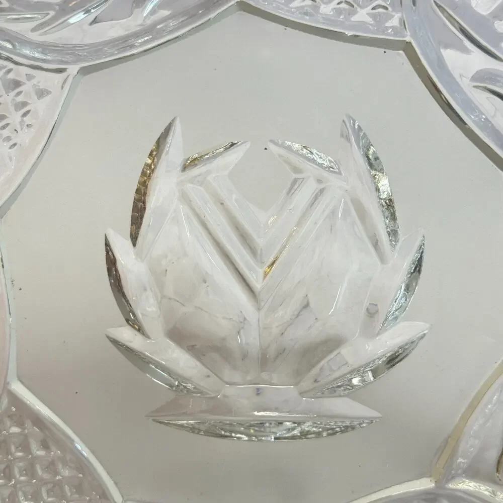 Unmarked | Dining | Vintage Brilliant 8 Cut Glass Crystal Serving Bowl ...